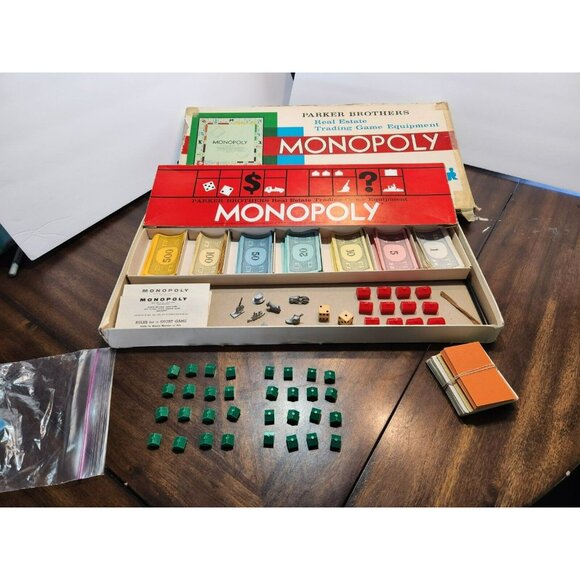 Parker Bros | Games | 961 Vintage Monopoly Board Game Complete With Box ...